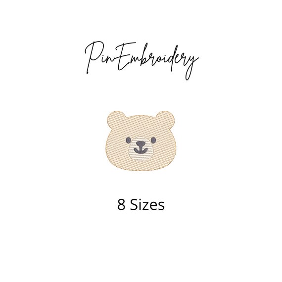 Teddy Sketch Stitch Embroidery Design Cute Baby Embroidery - Etsy