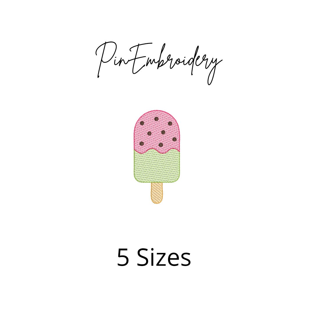 Watermelon Lolly Sketch Stitch Embroidery Design Quick Stitch - Etsy