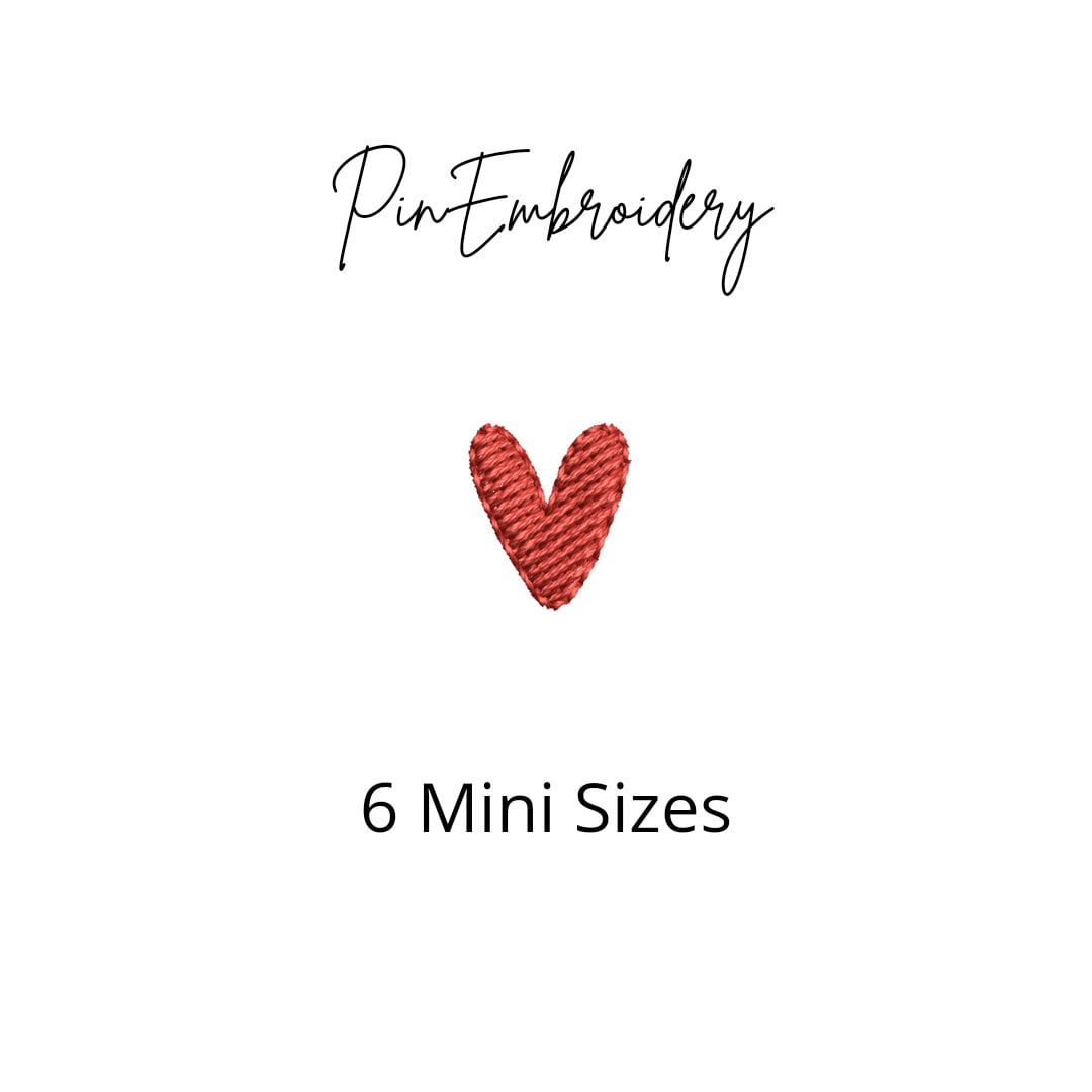 Mini Heart Embroidery Design, Sweater Files, Valentines Embroidery File ...