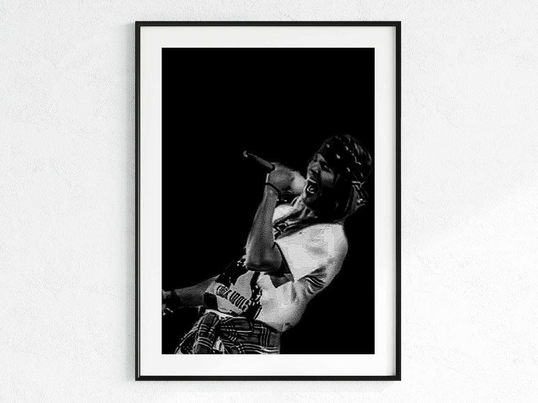 Axl Rose Poster Axl Rose Print Black and White guns N Roses Art Print ...