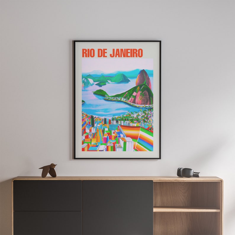 Rio Brazil Poster Rio De Janeiro Wall Art Print Wall Art - Etsy
