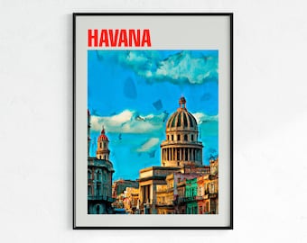 Havana Poster Havana Print Havana Wall Art Caribbean Photo - Etsy