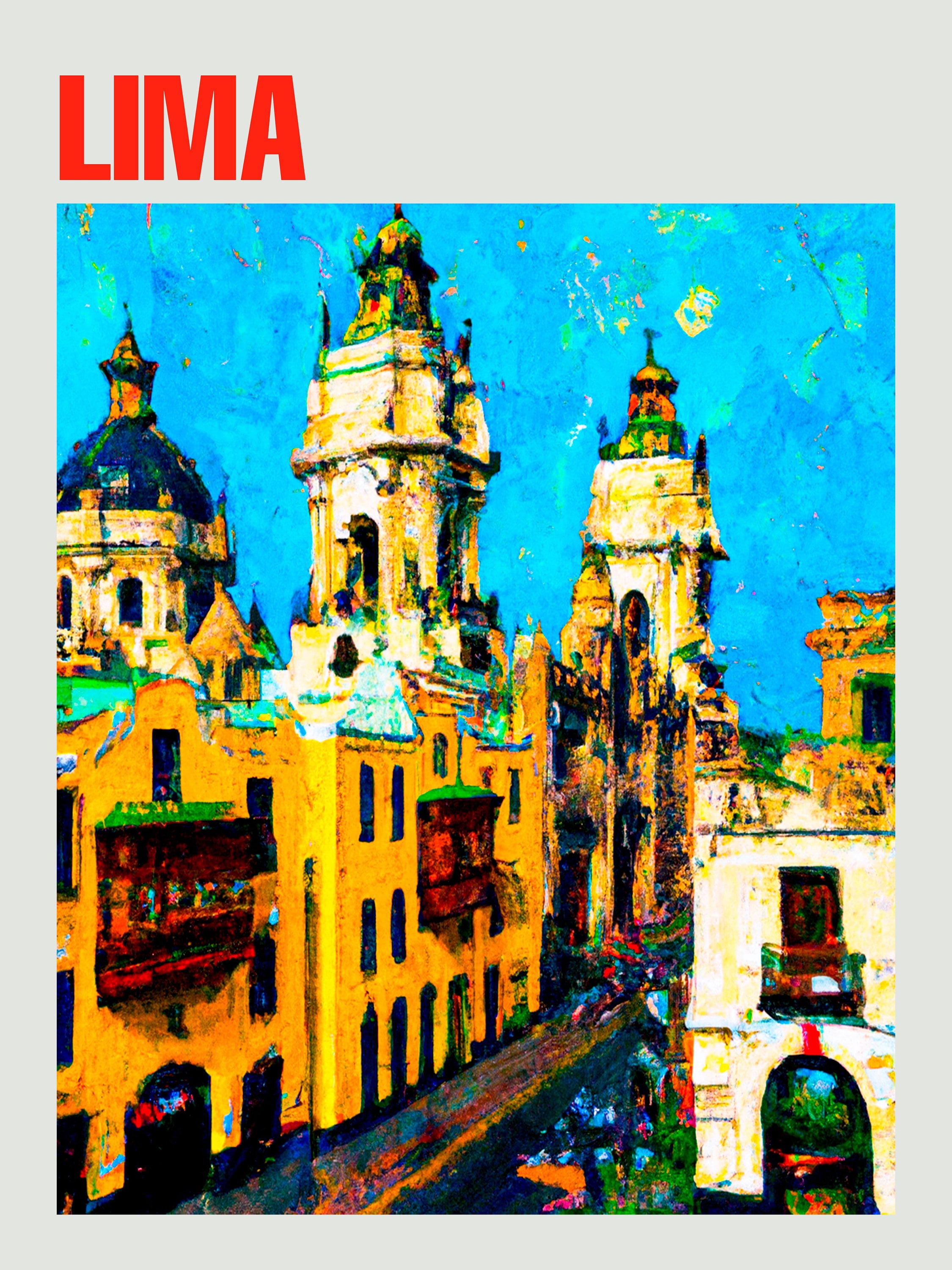 Lima Poster Lima Print Image Peru Poster Vintage Art Photo - Etsy