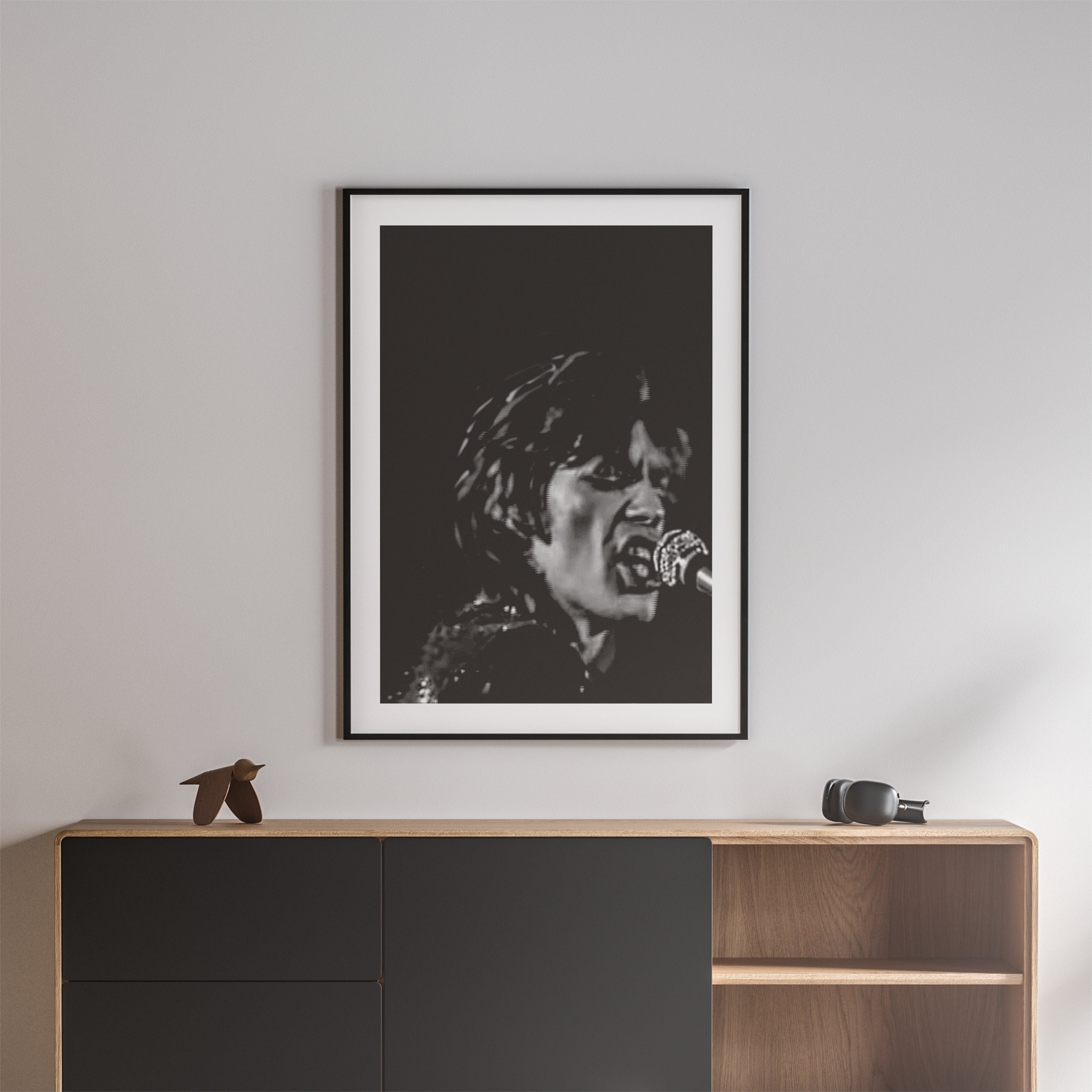 Mick Jagger Poster Mick Jagger Print Black and White Print the Rolling ...