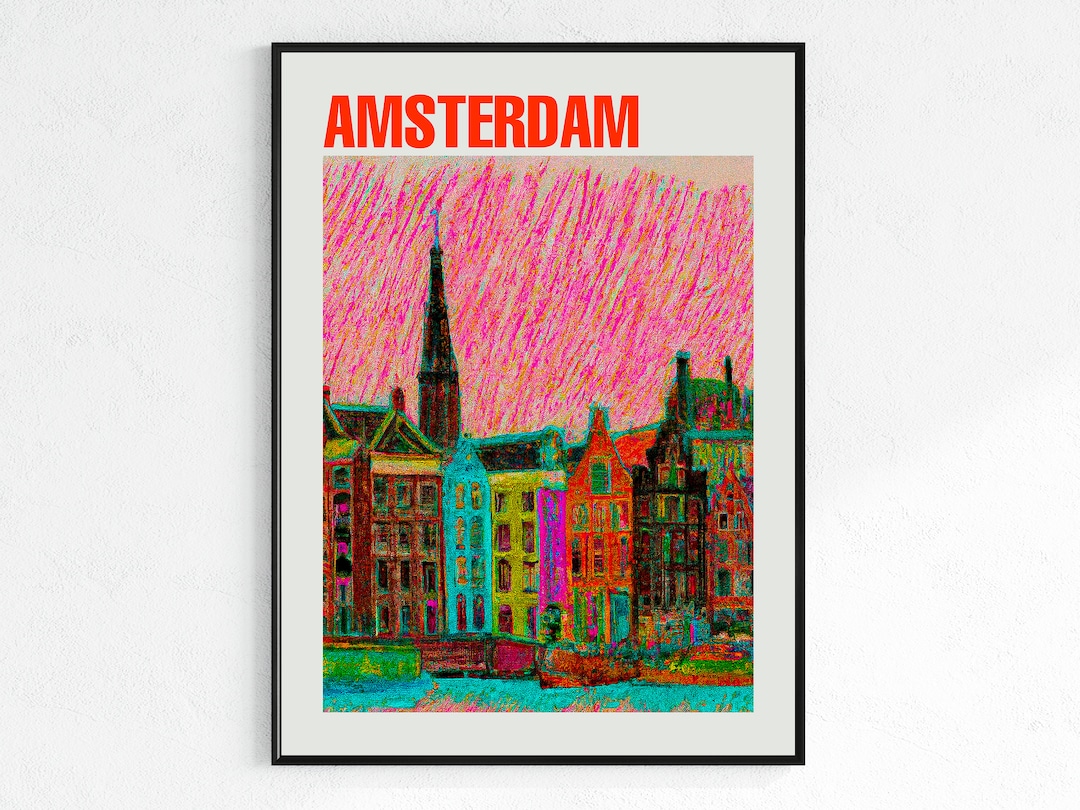 Amsterdam Print, Wall Art, the Netherlands, Travel Gift, Amsterdam ...