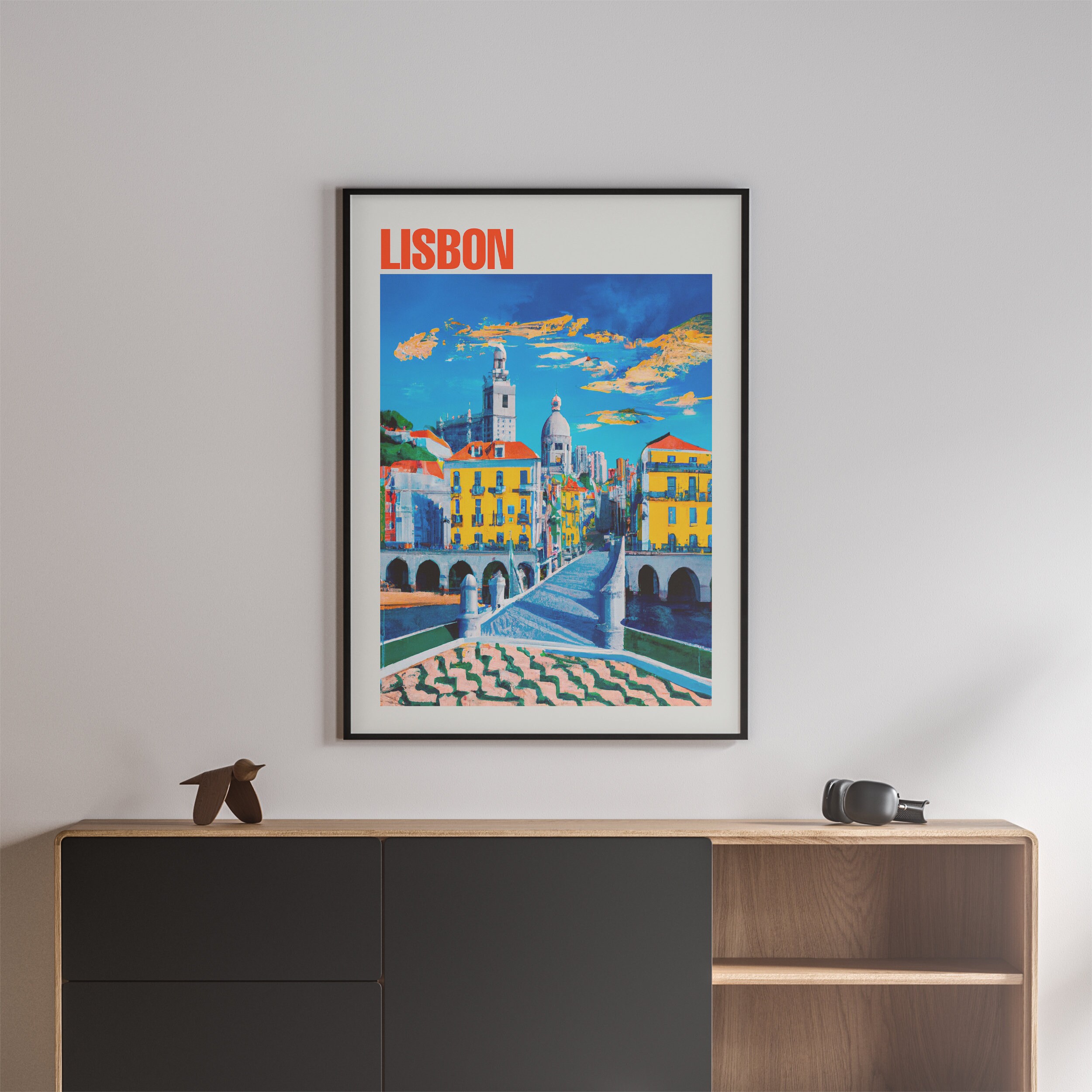 Lisbon Poster Poster Lisbon Print Lisbon Wall Art - Etsy