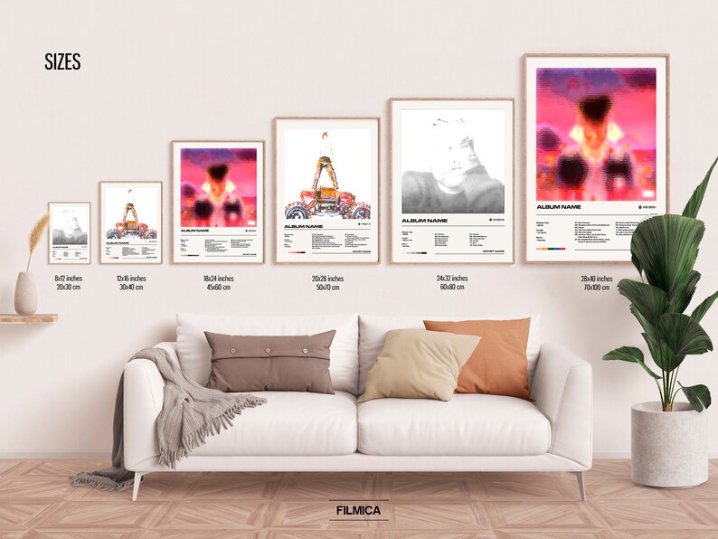 Custom Album Cover Album Poster Framed Poster Art Print Personalized ...