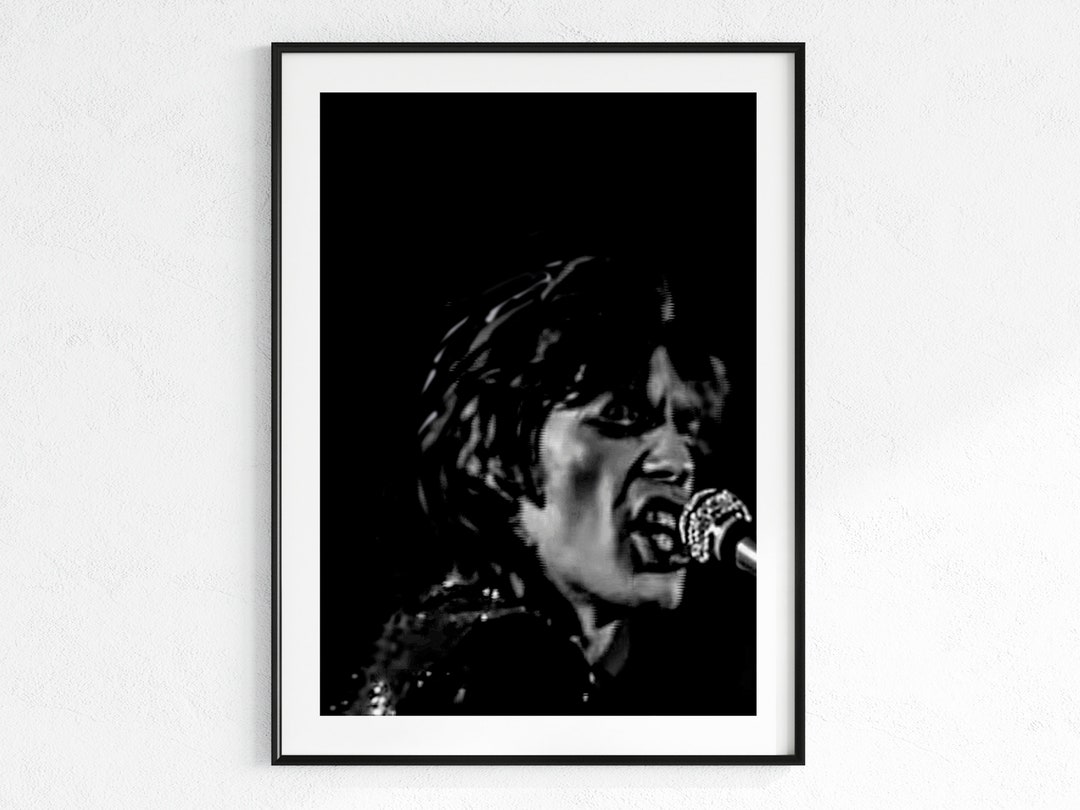 Mick Jagger Poster Mick Jagger Print Black and White Print the Rolling ...