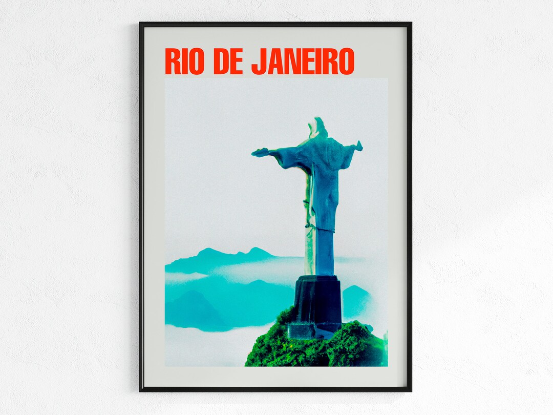 Brazil Poster, Christ the Redeemer Print, Wall Art, Travel Gift ...