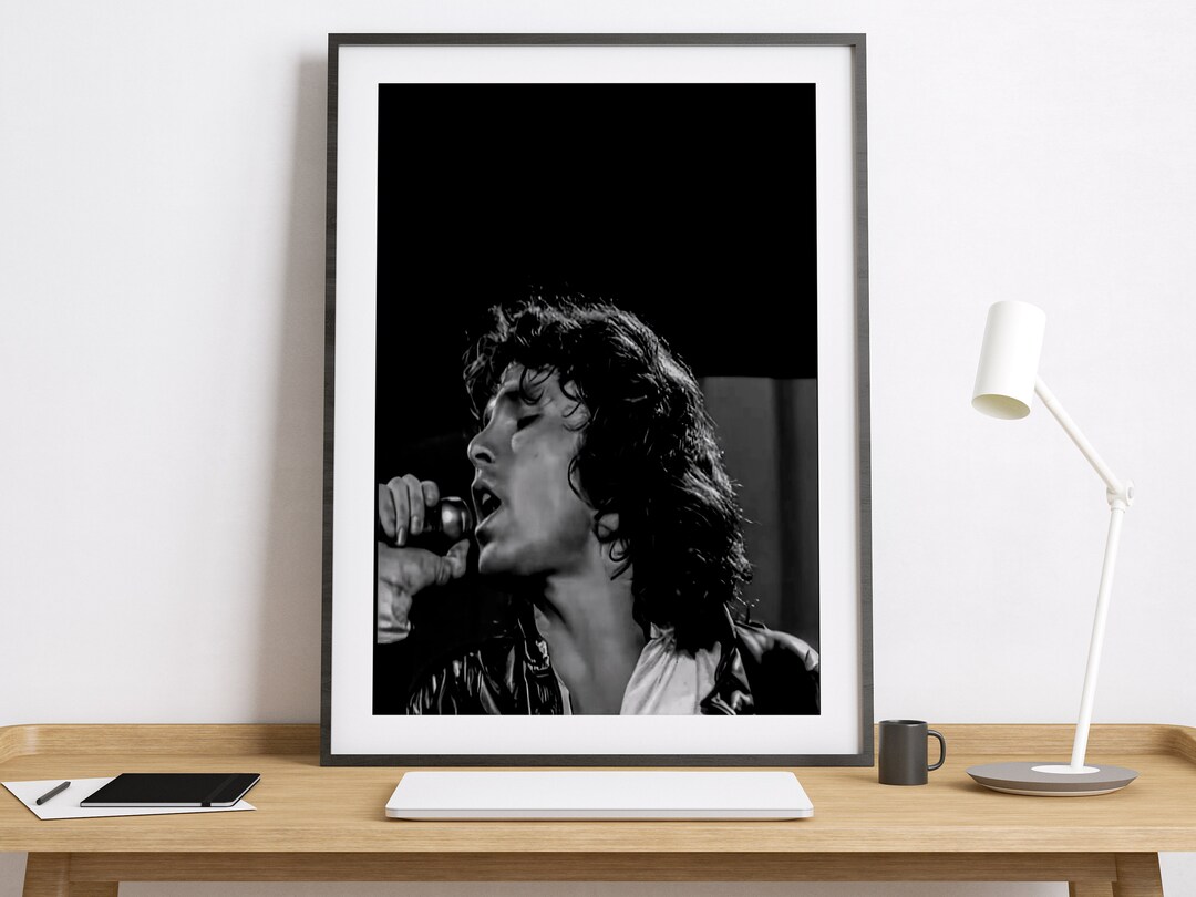 Jim Morrison Poster Jim Morrison Print Black and White the Doors Poster ...