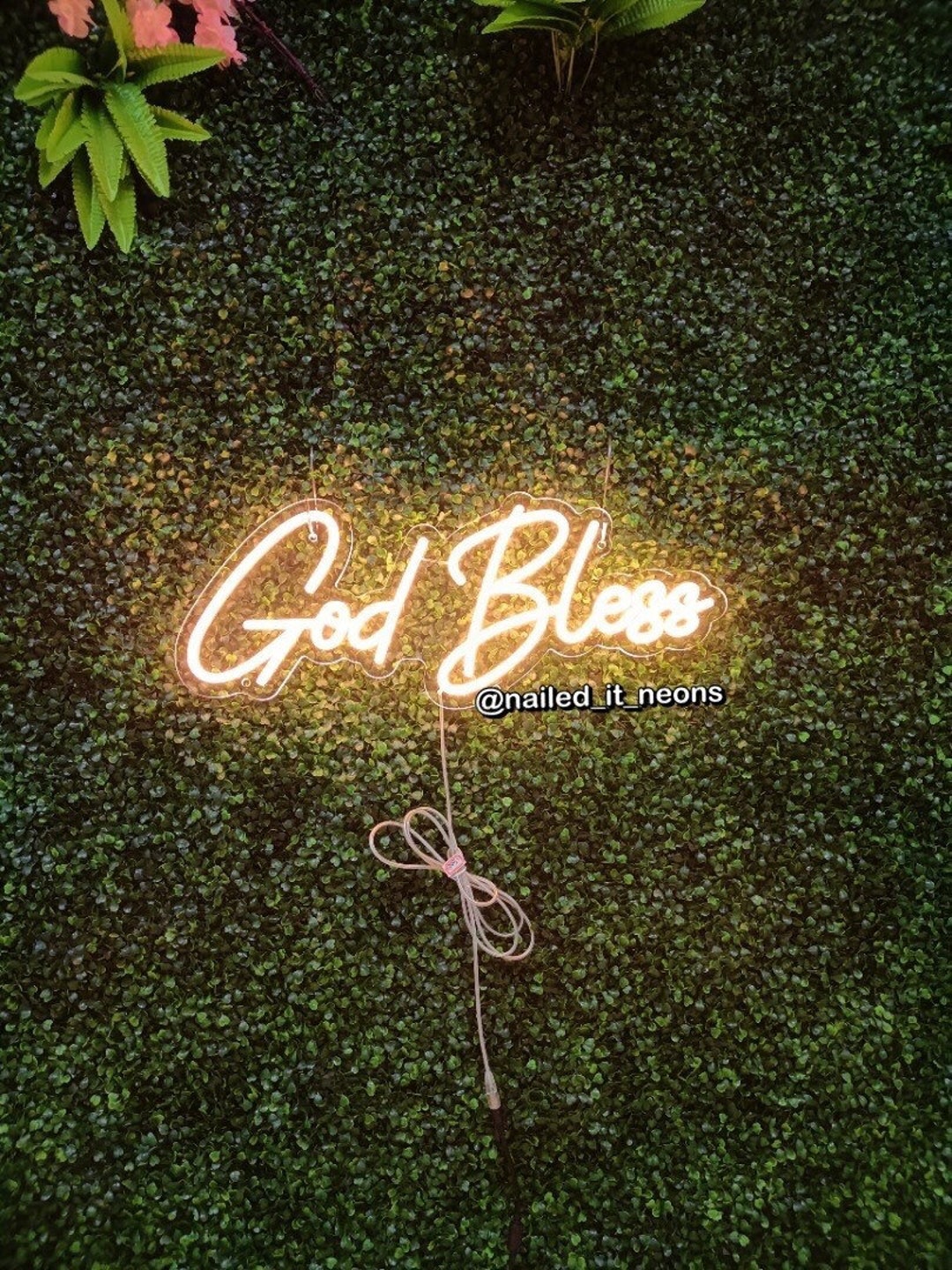 God Bless LED Neon *2 YEAR Warranty*sign Light Bespoke Signage Lighting ...