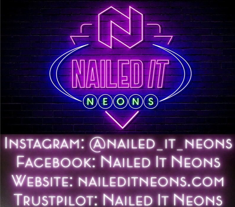 Custom LED Neon Sign Bespoke Signage Personalised Lighting Wall Decor ...