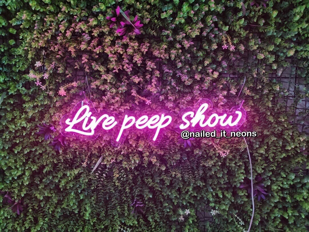 Peep Show Neon Sign