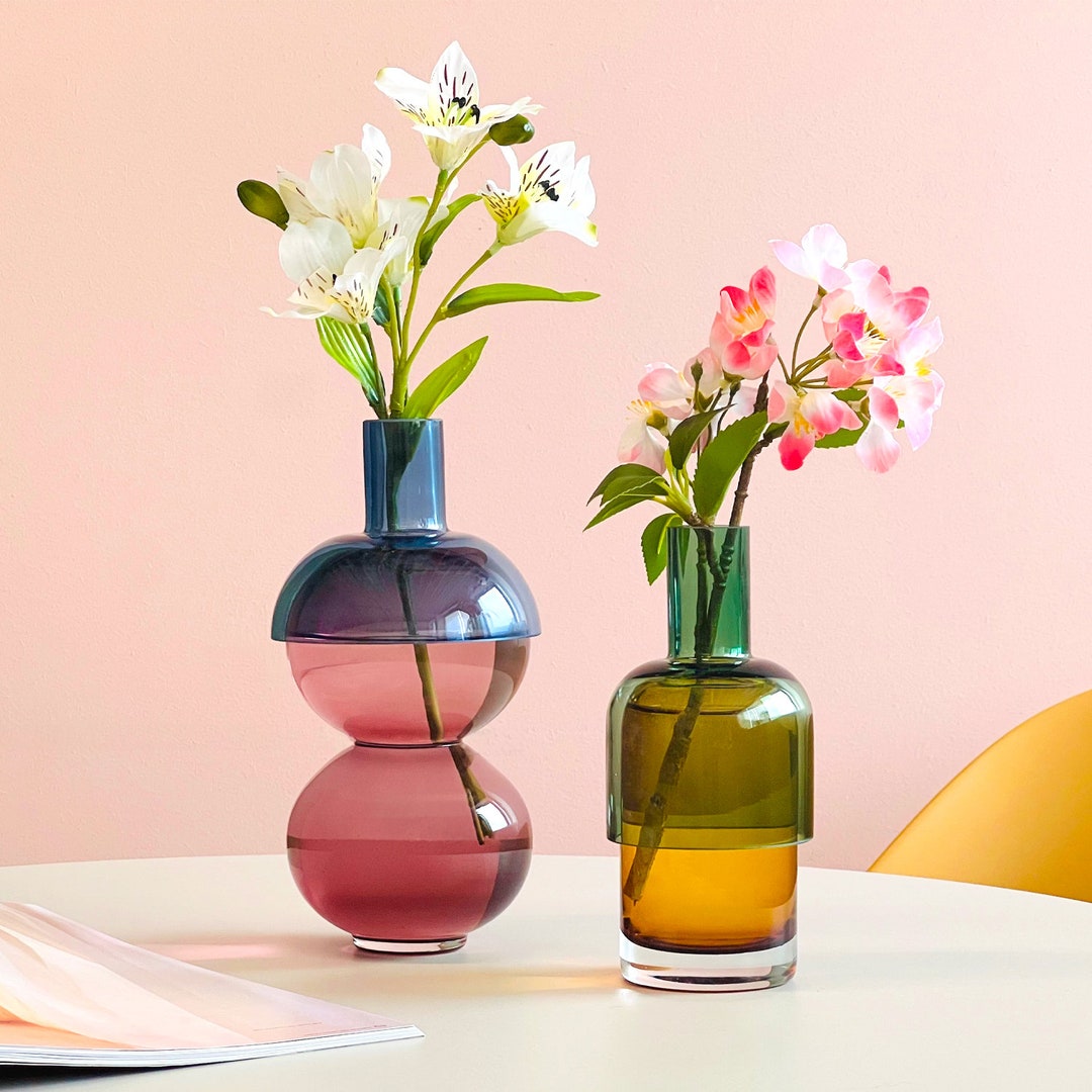 Small Fusion Vase - Set of 2 - Reversible Vase -flower Vase - Flip Vase ...