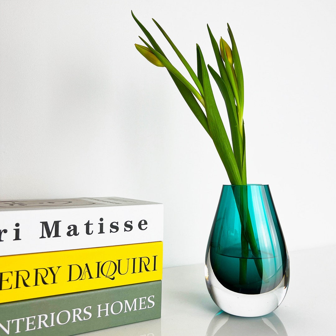 Crystal Art Glass : Cloudnola Drop Vase Mouthblown Vase - Whimsical ...