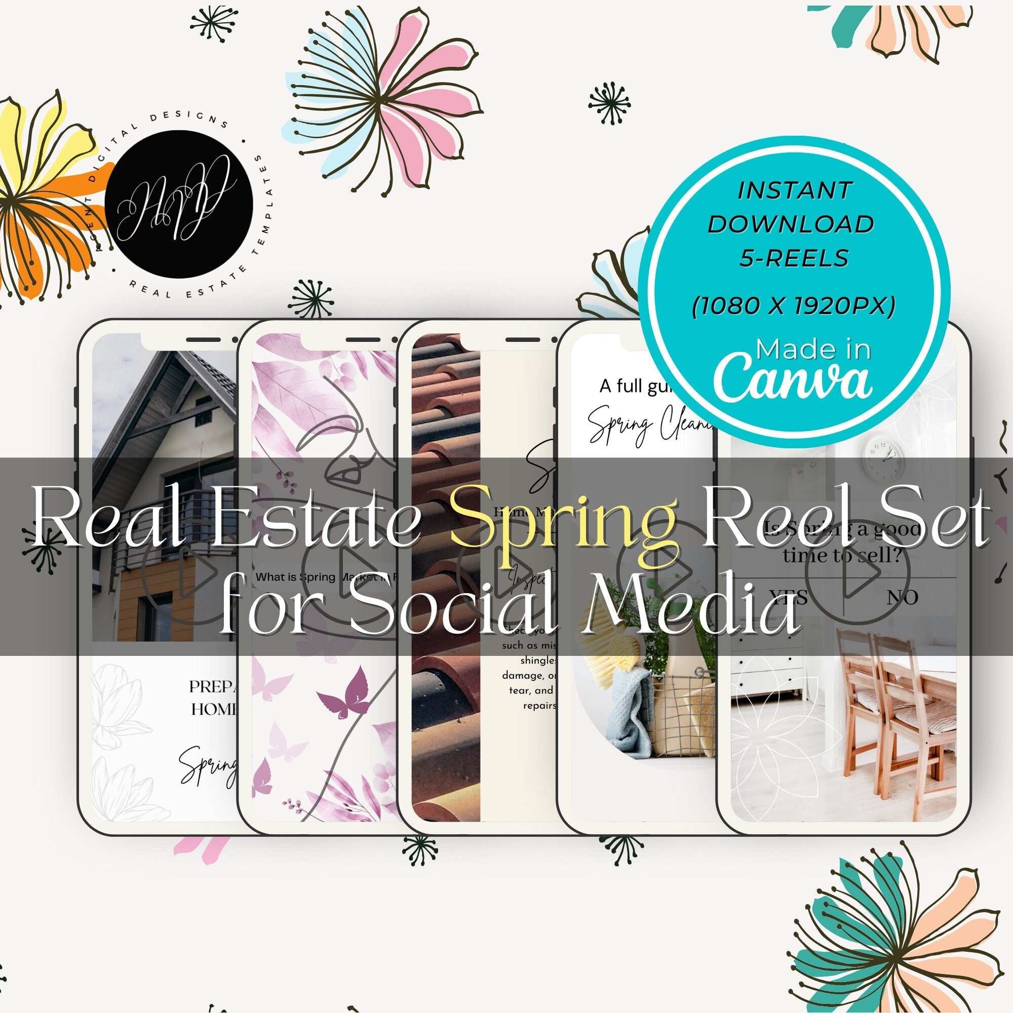 5 Spring Reel Set for Real Estate, Spring Cleaning Guide, is Spring a ...
