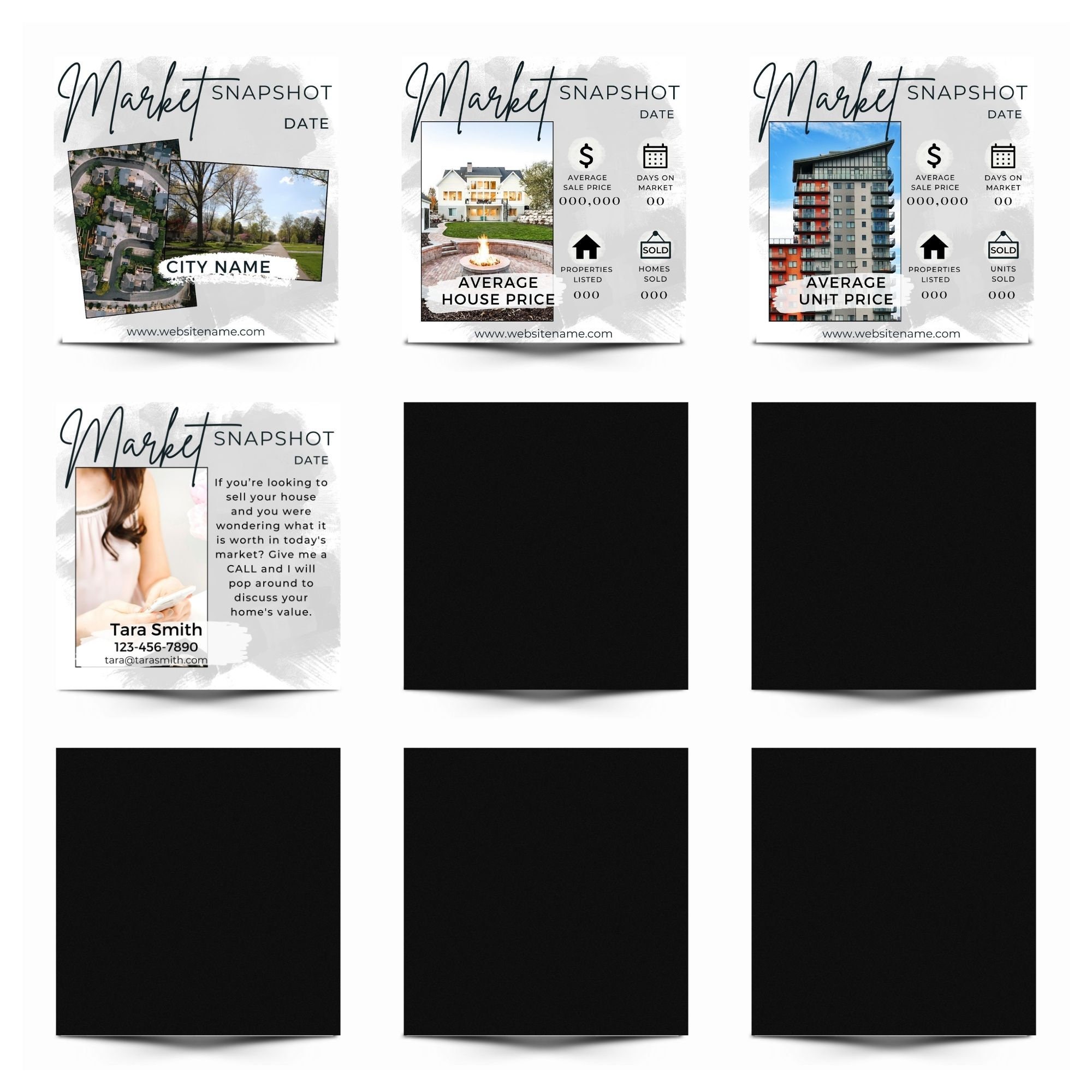 Real Estate Housing Market Snapshot, Instagram Animated Post, Real ...