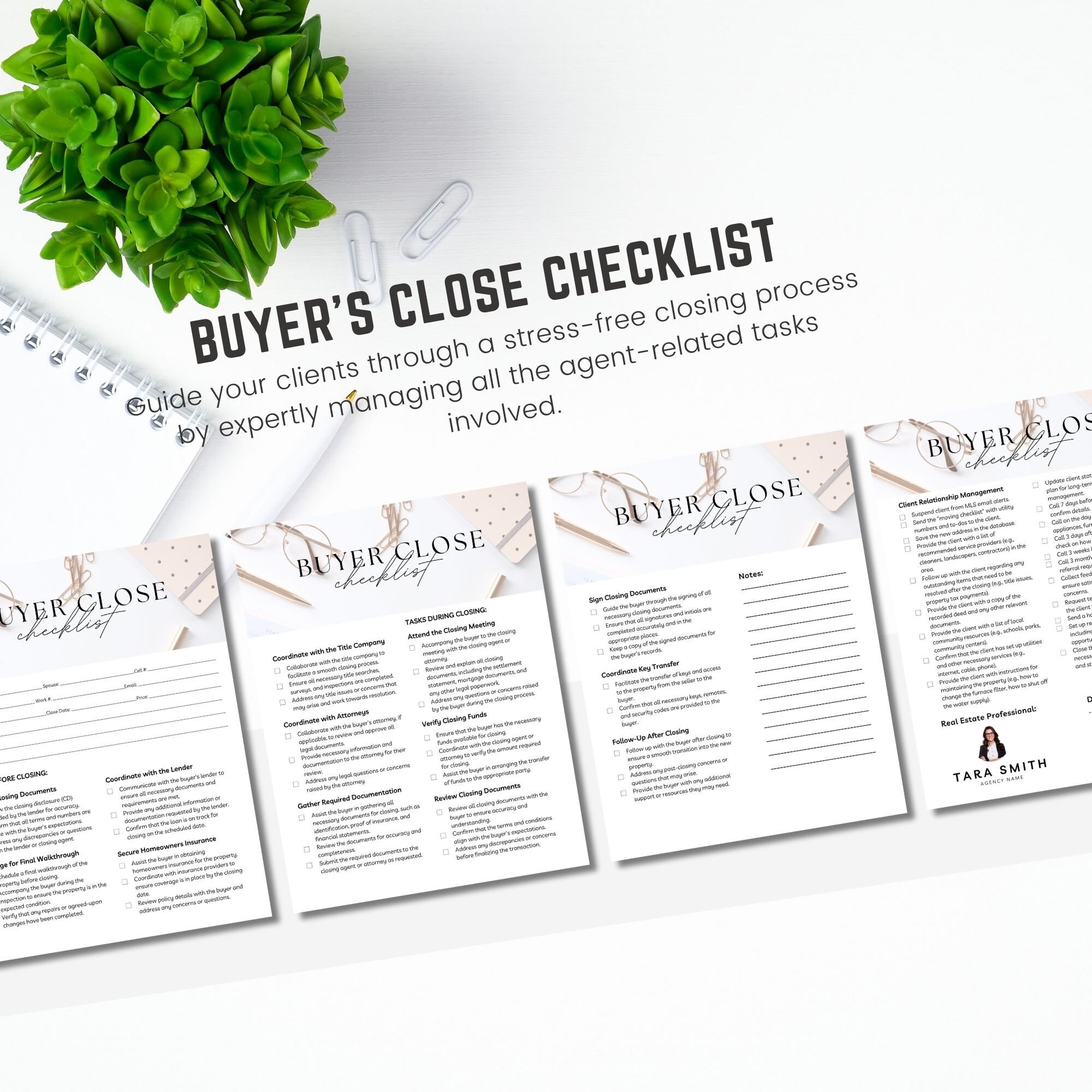 6 Checklists for Real Estate Agents: Streamline Your Tasks and Boost Efficiency, Organize Real ...