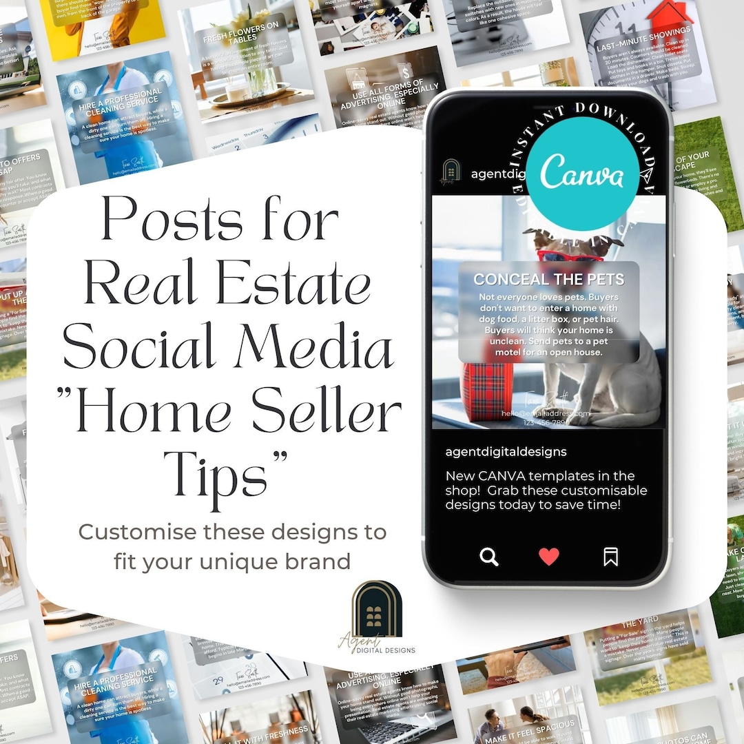 25 Posts for Real Estate Social Media "home Seller Tips", Instagram ...