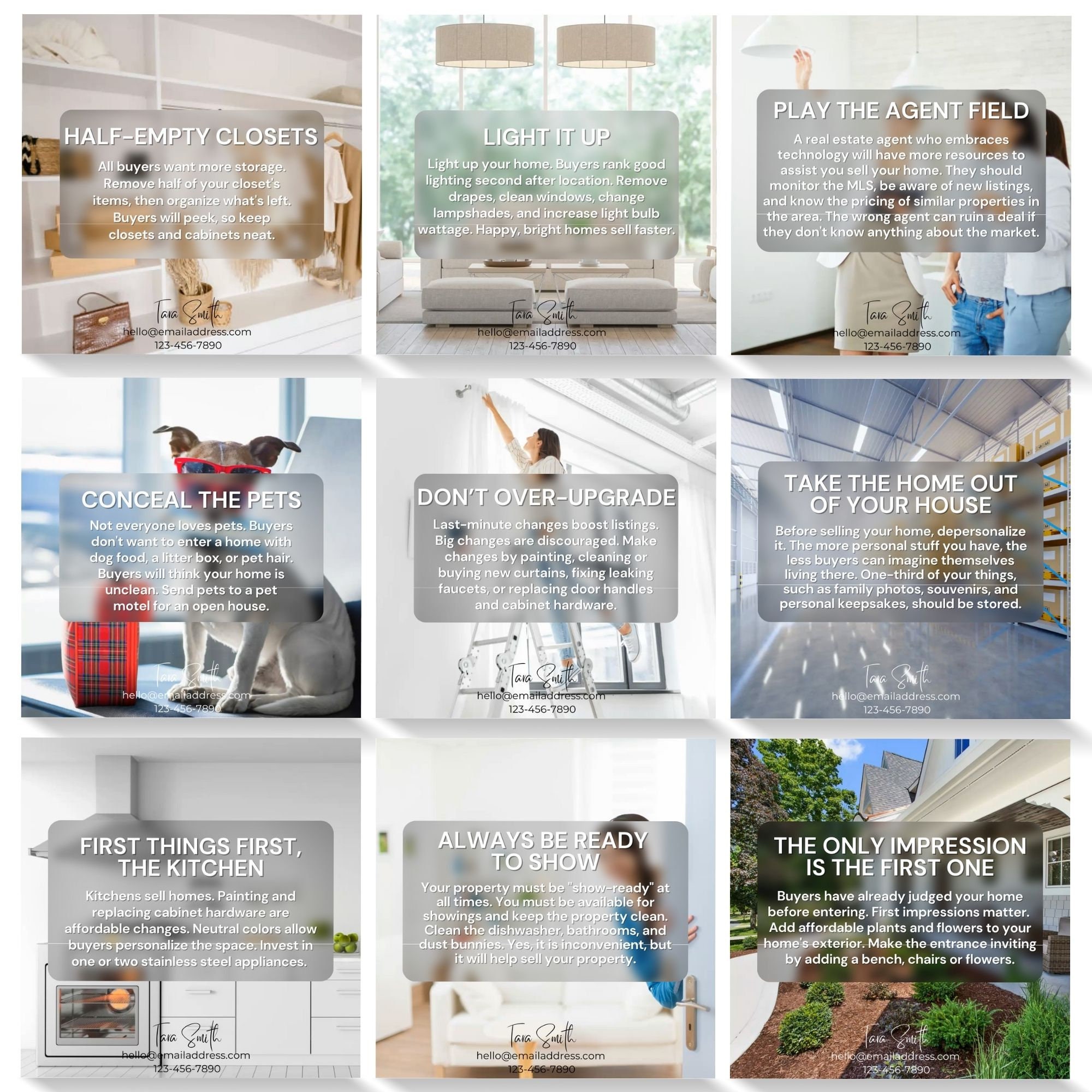 25 Posts for Real Estate Social Media "home Seller Tips", Instagram ...