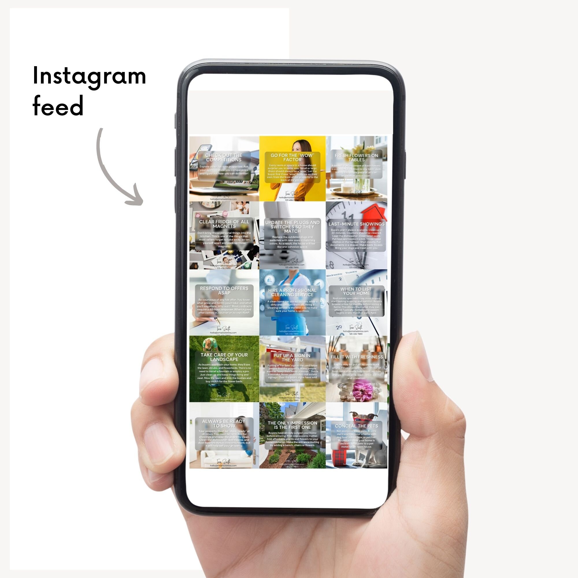 25 Posts for Real Estate Social Media "home Seller Tips", Instagram ...