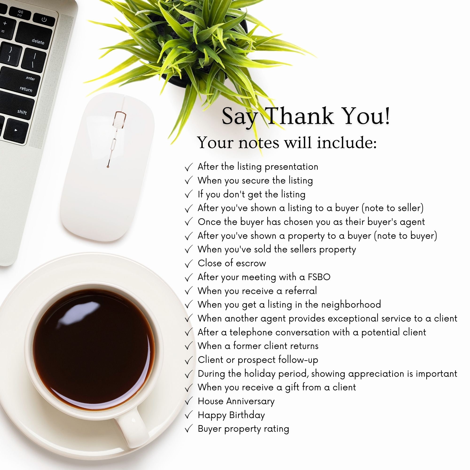 20 Realtor Client Thank You Cards, Real Estate Thank You Cards Wording ...