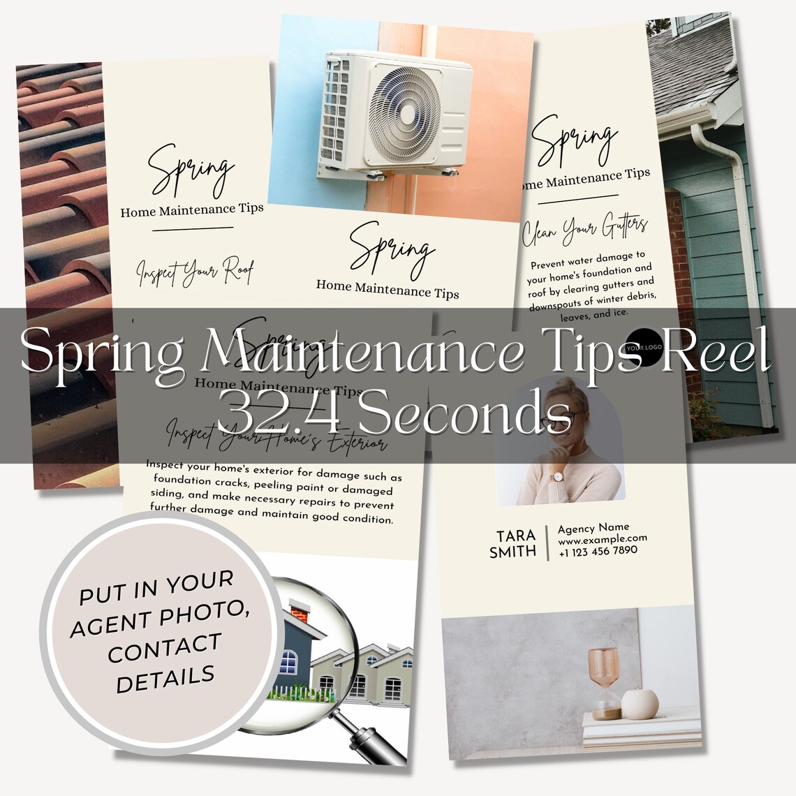 5 Spring Reel Set for Real Estate, Spring Cleaning Guide, is Spring a ...