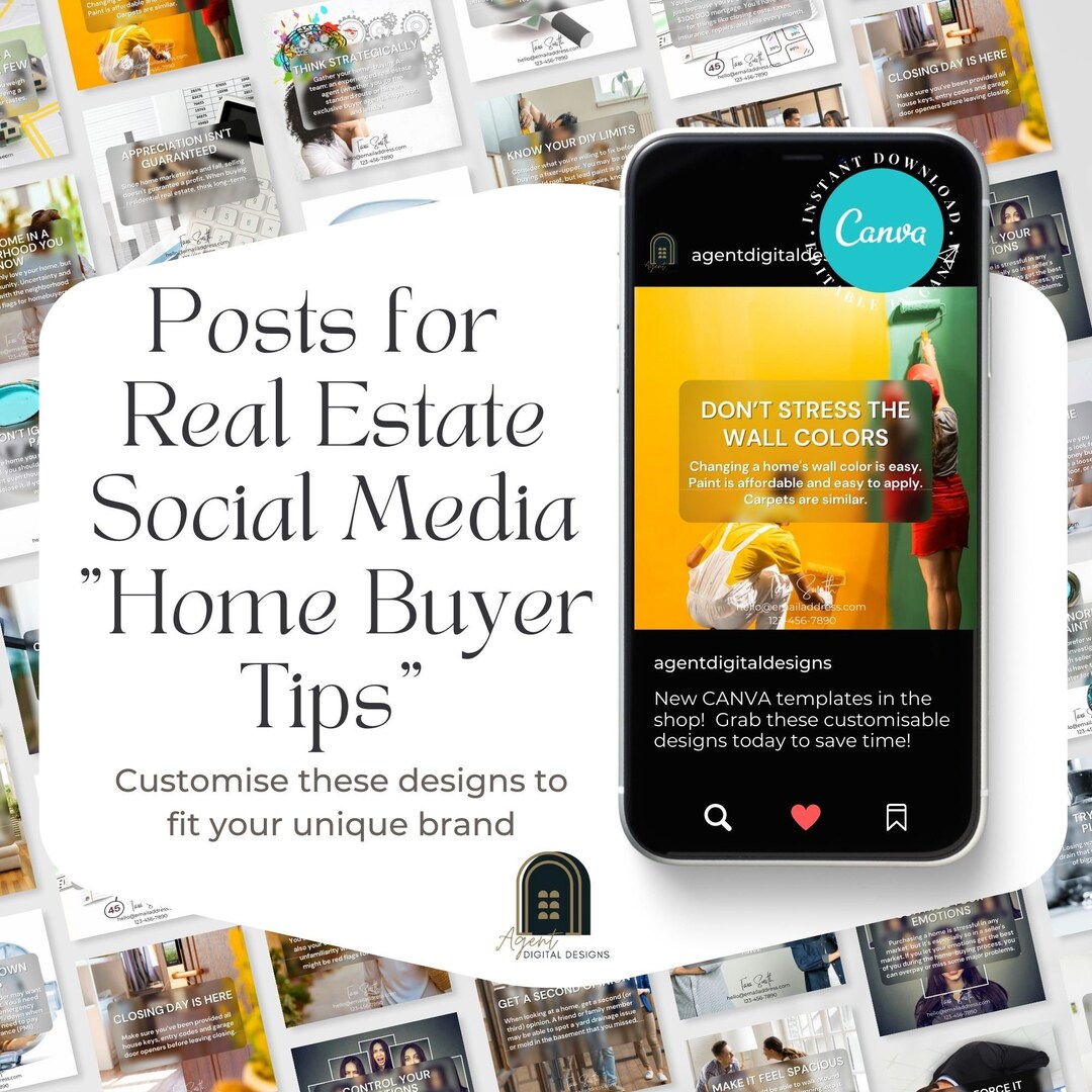 25 Posts for Real Estate Social Media "home Buyer Tips", Instagram ...