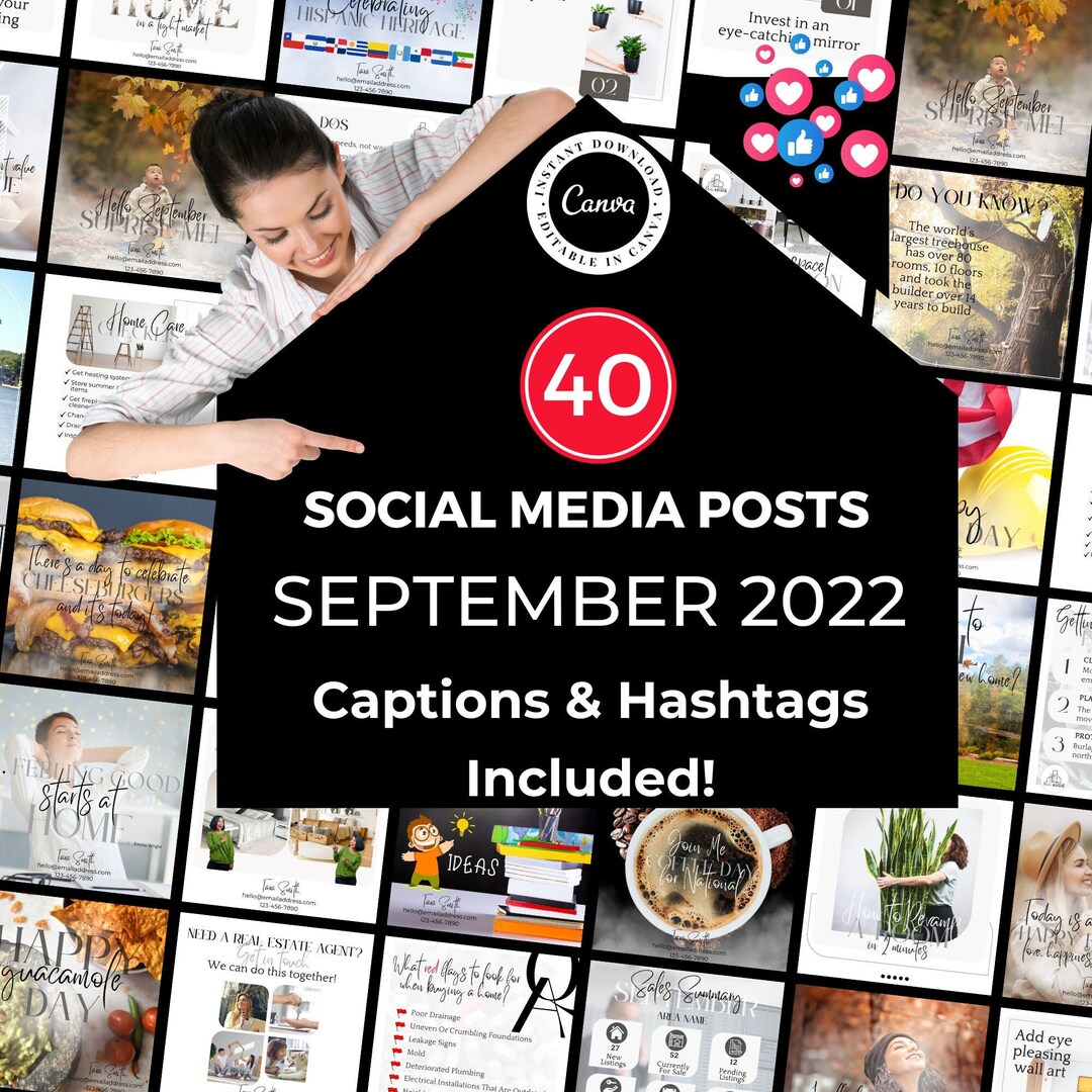 Real Estate September Social Media Post, Instagram, Facebook, Caption ...