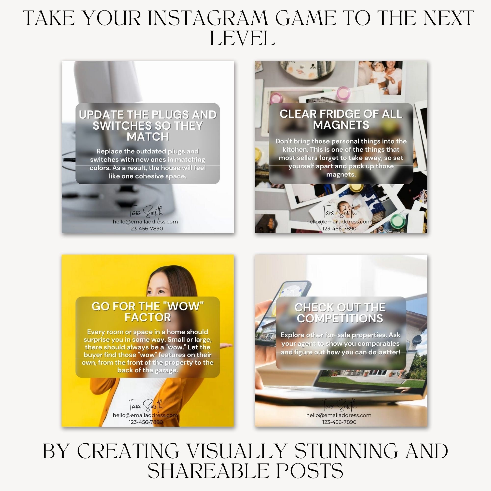 25 Posts for Real Estate Social Media "home Seller Tips", Instagram ...