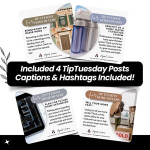 Real Estate Social Media Templates, Posts, Content, Marketing, Calendar ...