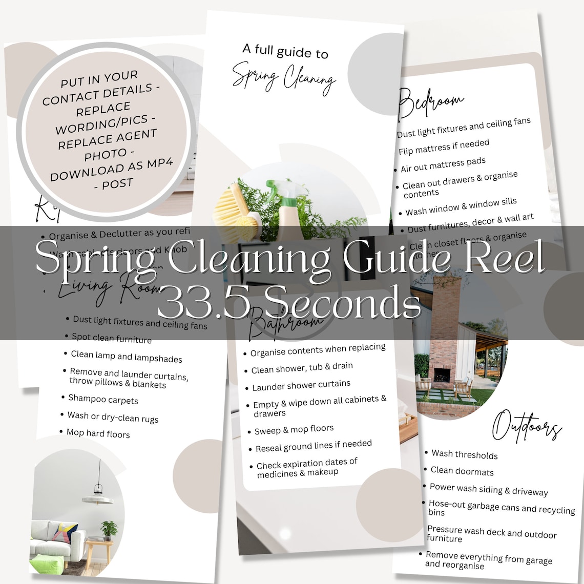 5 Spring Reel Set for Real Estate, Spring Cleaning Guide, is Spring a ...