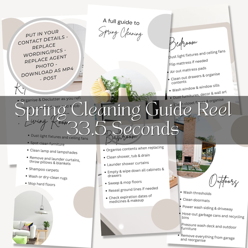 5 Spring Reel Set for Real Estate, Spring Cleaning Guide, is Spring a ...