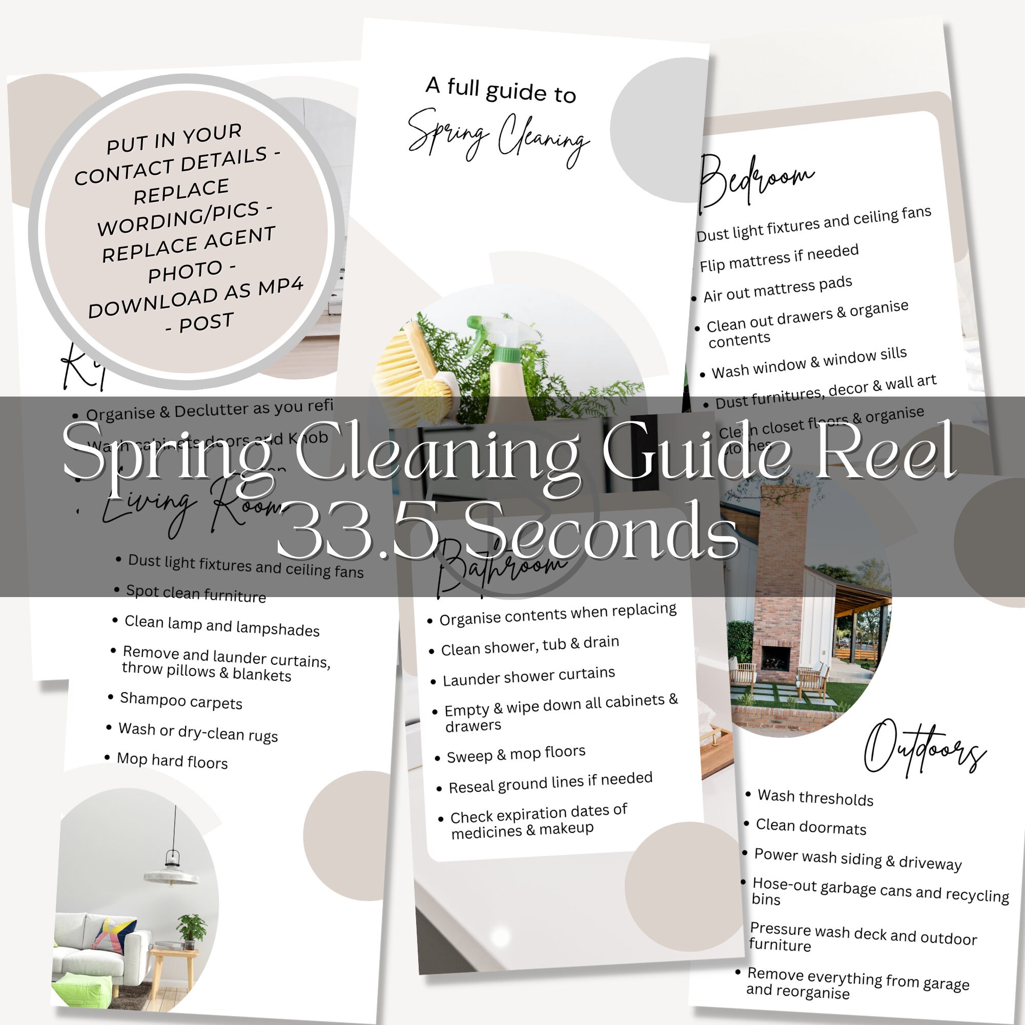 5 Spring Reel Set for Real Estate, Spring Cleaning Guide, is Spring a ...