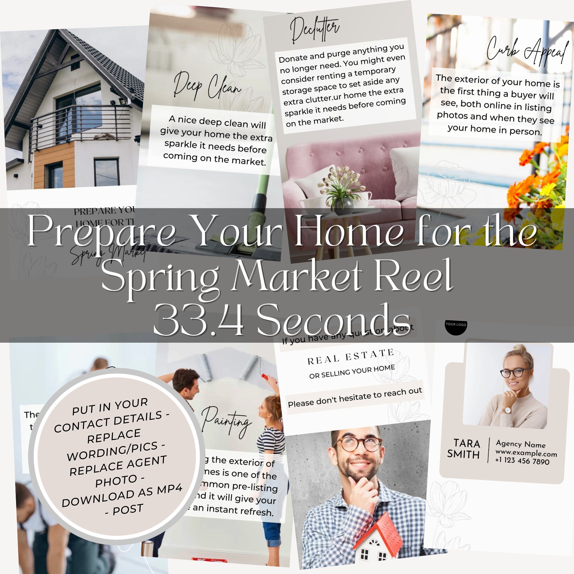 5 Spring Reel Set for Real Estate, Spring Cleaning Guide, is Spring a ...