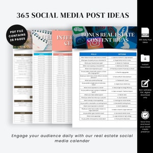 365 Social Media Post Ideas for Real Estate Agents: August 2024 - July ...