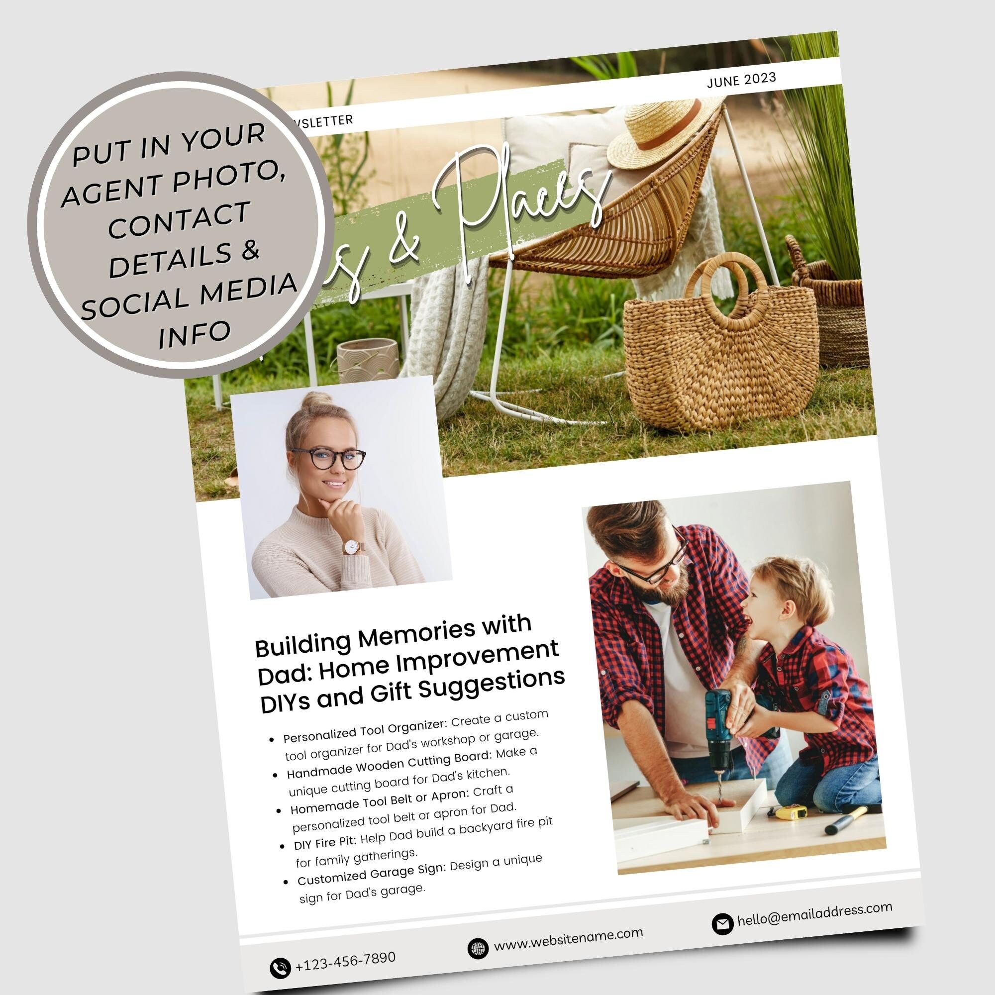 Real Estate June 2023 Newsletter |real Estate Template |real Estate ...