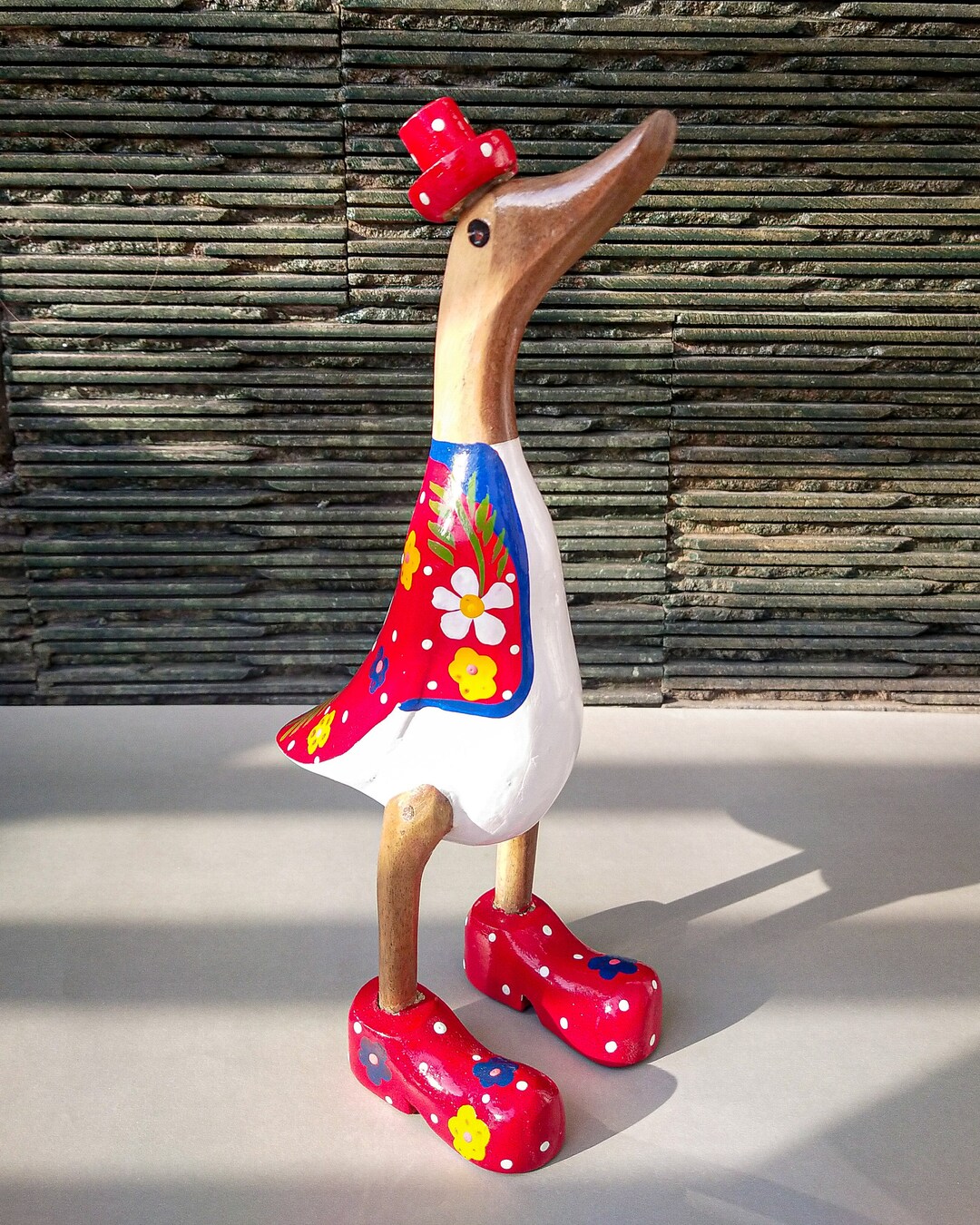 Wooden Duck Flower Power, Duck Love, Gift for Couple, Gift for Her ...