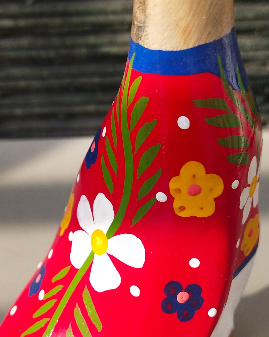 Wooden Duck Flower Power, Duck Love, Gift for Couple, Gift for Her ...