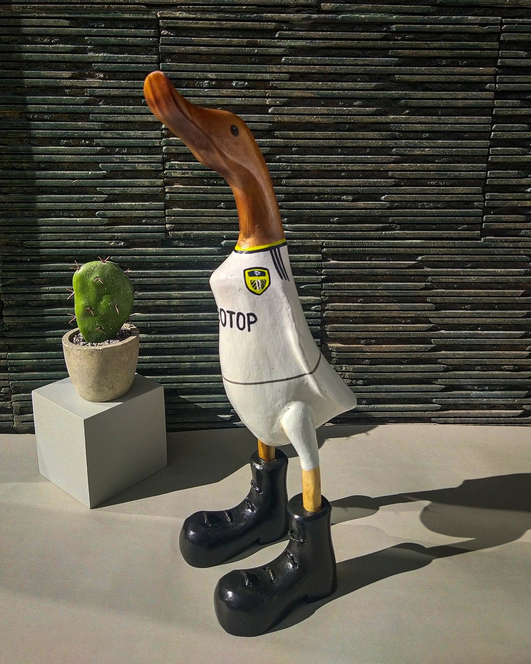 Large Football Jersey Duck, Soccer Theme, Duck Sculpture, Perfect Gift ...