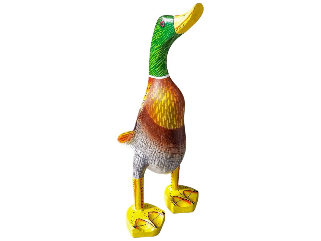 Wooden Duck Mallarad, Gife for Father, Room Decor, Duck Sculpture, Duck ...