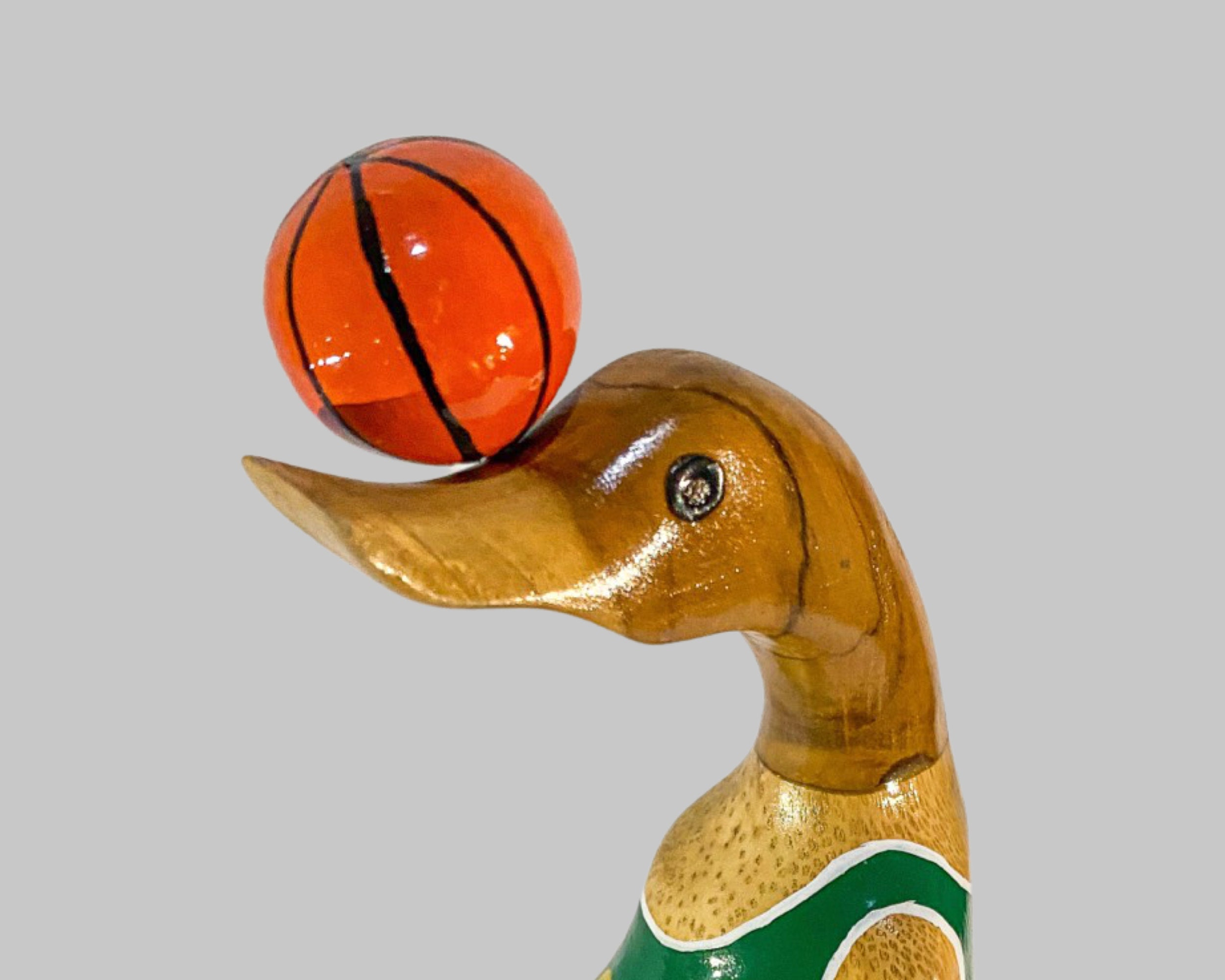 Wooden Duck Basketball, Duck Sport, Gift for Him, Outdoor Decor ...