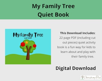 Family Tree Busy Book Printable Activity, My Family Tree for Kids ...
