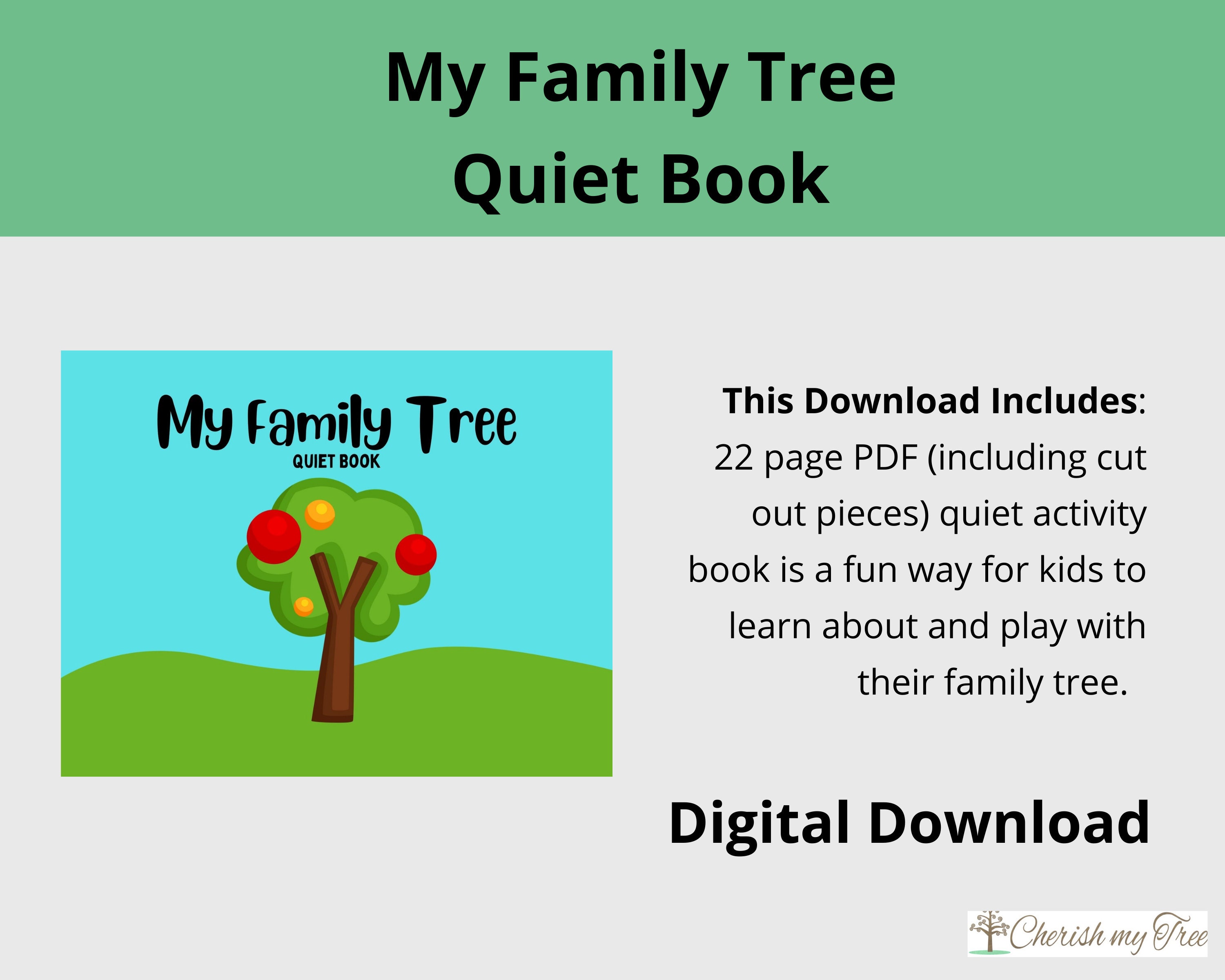 My Family Quiet Book Printable - Etsy