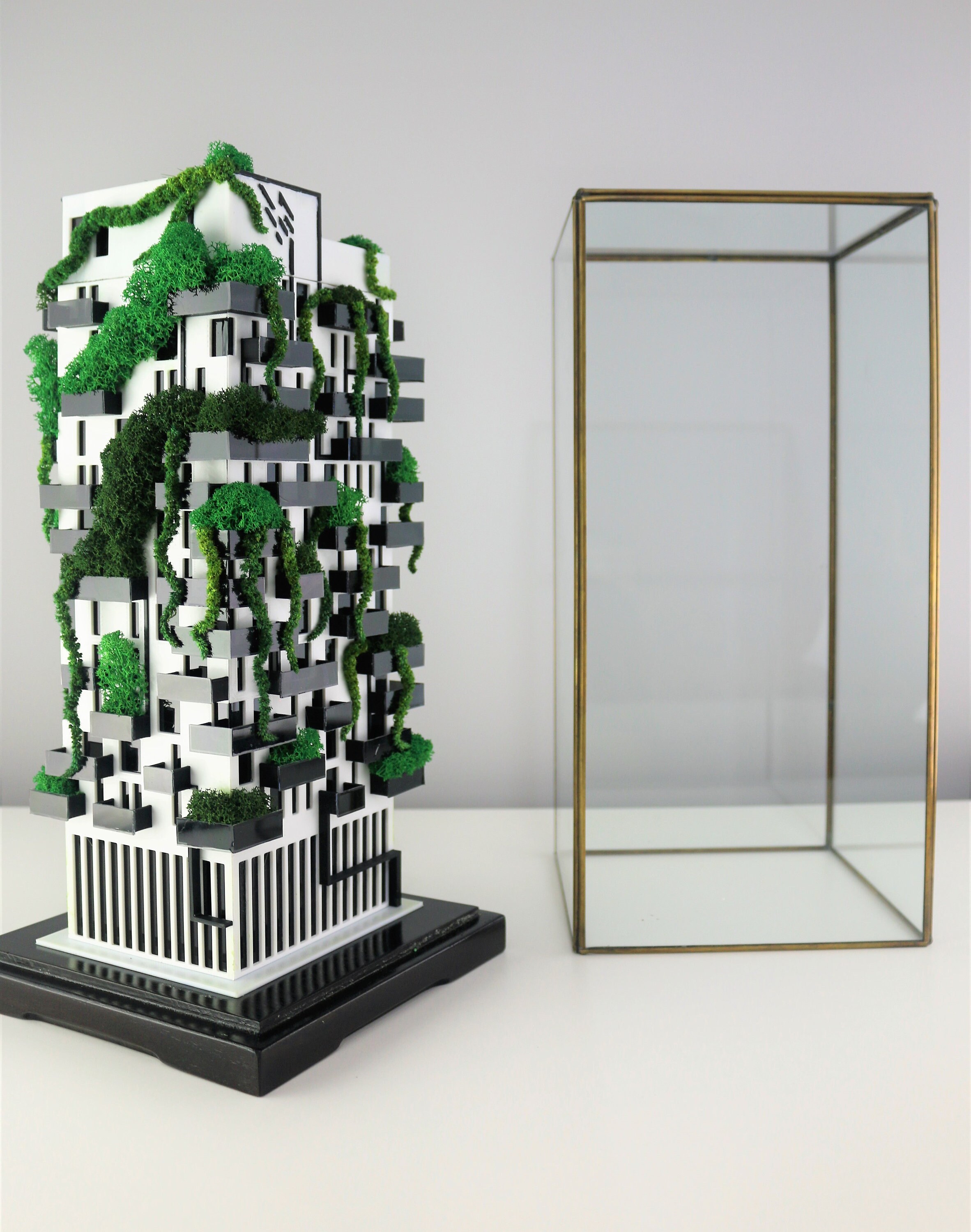 Preserved Moss Skyscraper in a Terrarium by Skygardeen - Etsy