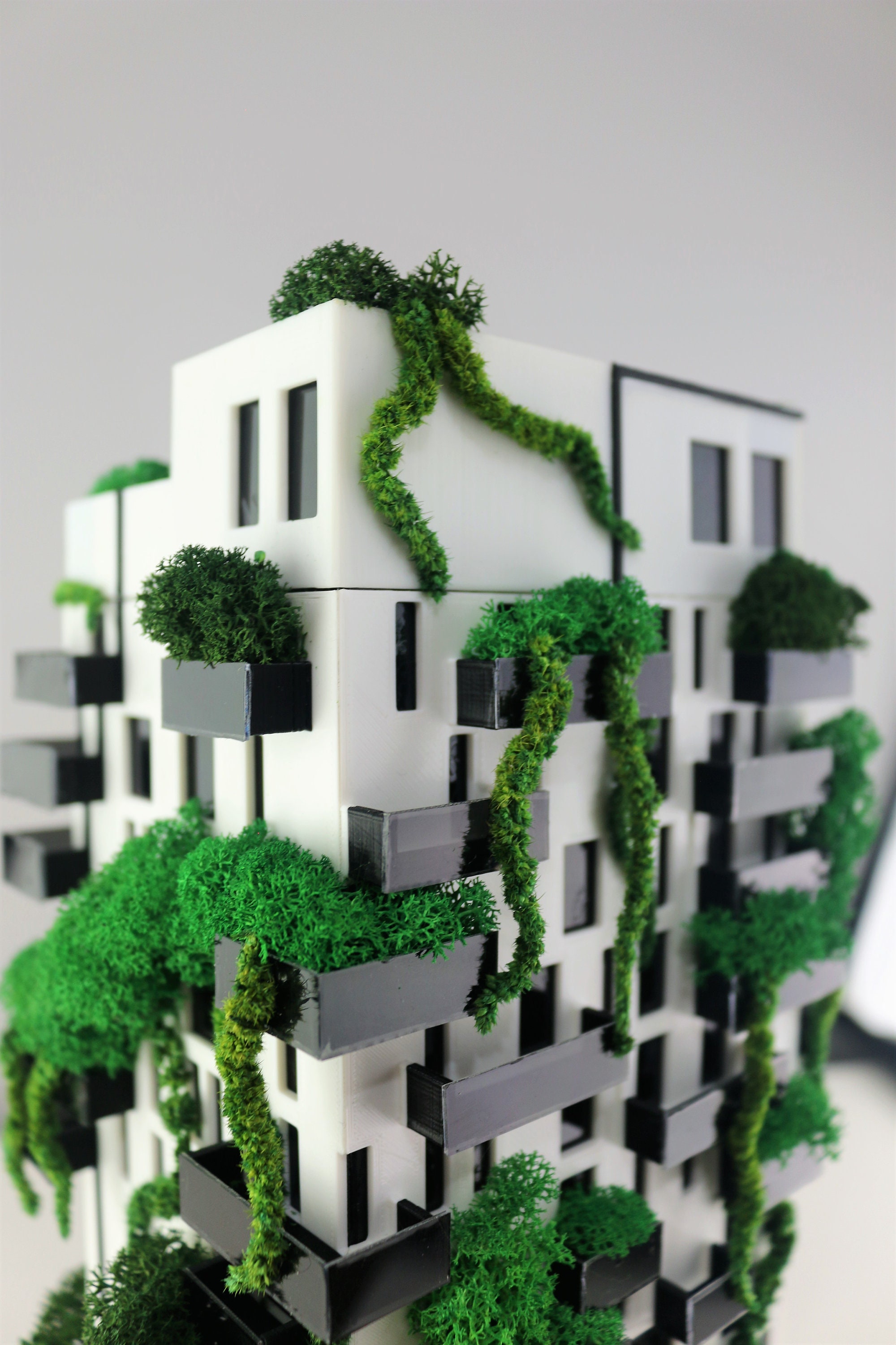 Preserved Moss Skyscraper in a Terrarium by Skygardeen - Etsy