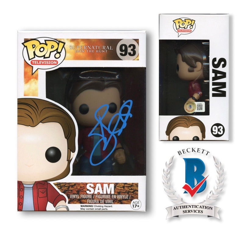 Jared Padalecki Signed Autographed 93 Sam Supernatural Funko Pop ...