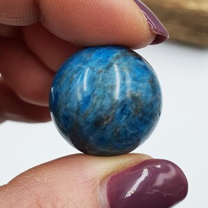 Flashy Blue Apatite Mini Crystal Spheres / Flashy Mini Healing Spheres ...