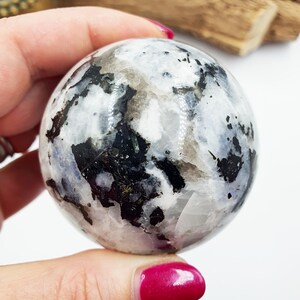 Flashy Rainbow Moonstone Sphere / Rainbow Moonstone Crystal Ball / Strong Flash Rainbow ...