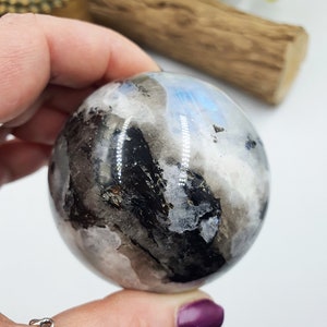 Flashy Rainbow Moonstone Sphere / Rainbow Moonstone Crystal Ball ...